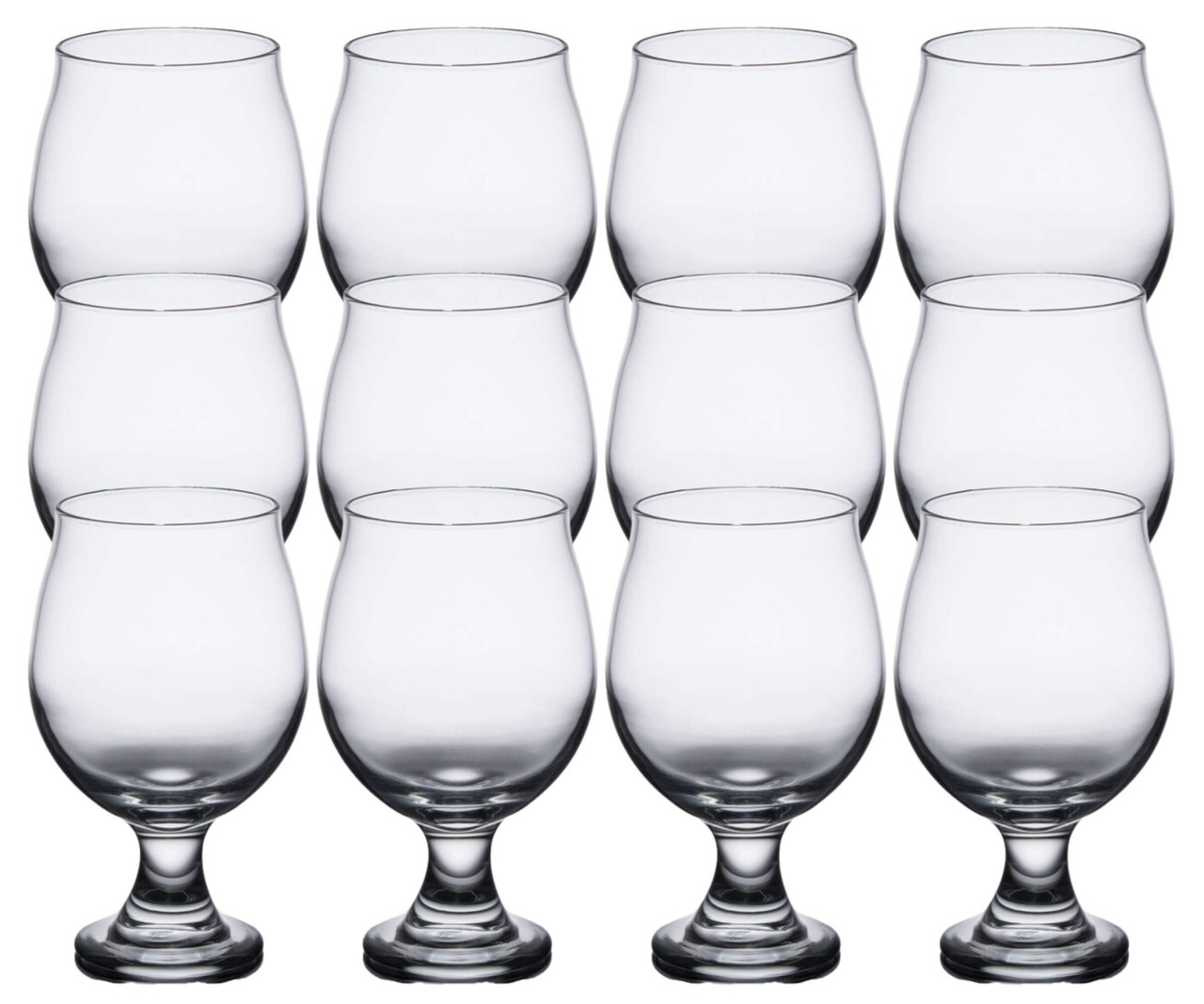Libbey Case Of 12 Stackable 10 Oz Belgian Beertulip Glasses