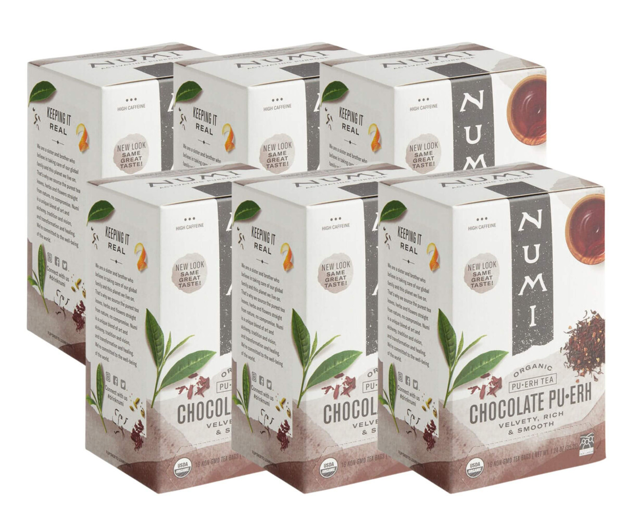 Numi Organic Chocolate Pu-Erh: Responsible Tea - 16/Box (6/Case)