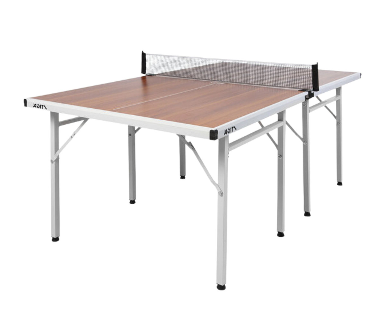 Stiga Woodgrain Compact Ping Pong Table Space Saver