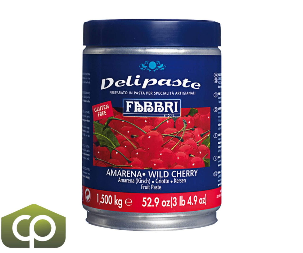 Fabbri Delipaste Intense 1.5 kg (3.3 lbs) Amarena Cherry Flavoring Paste