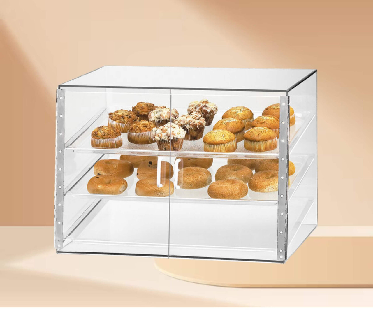 Cal-Mil Classic 27" x 20" x 20"Three Tier Pastry Display Case with ...