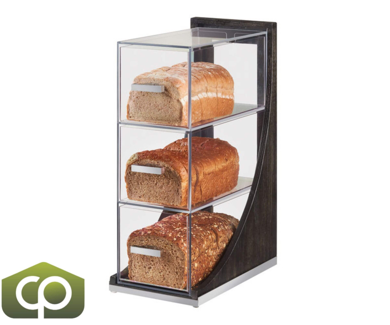 Cal-Mil 13" x 6 1/2" x 20 1/4" Cinderwood 3 Tier Oak Wood Vertical ...