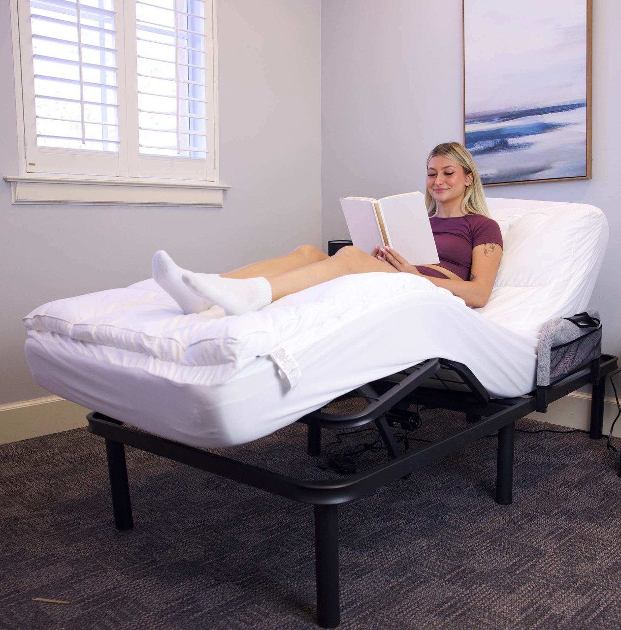 VIVE REST Electric Bed Frame - Comfort, Sleep Improvement - Adjustable ...