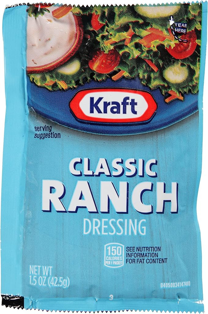 Kraft Ranch Classic Blend of Creamy Perfection Dressing Packet 1.5 oz ...