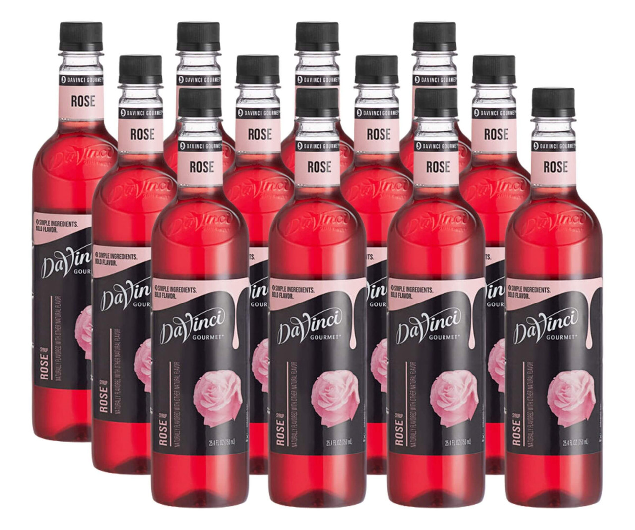DaVinci Gourmet Elixir of Elegance: Classic Rose Flavoring Syrup 750 mL