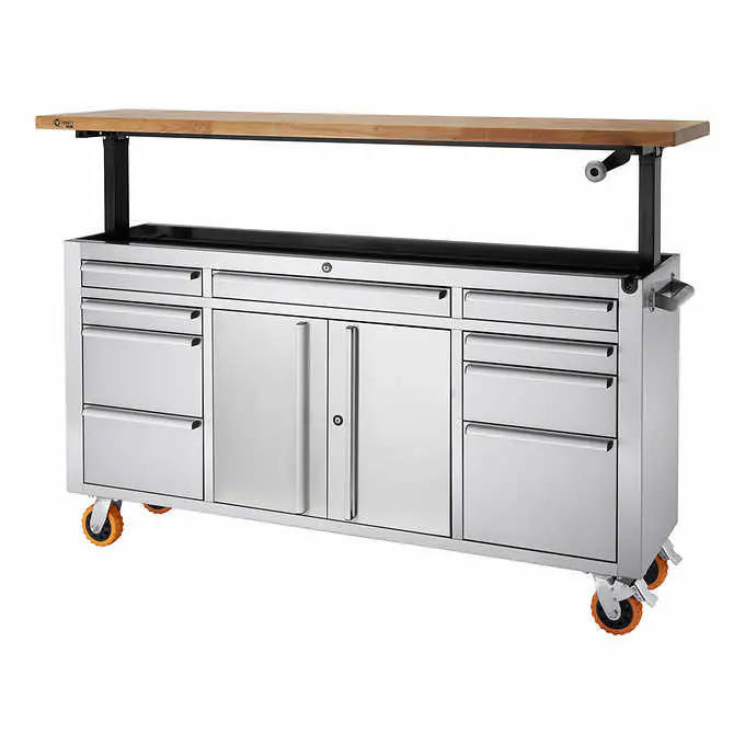 Trinity PRO 72 in. Workbench with Adjustable-Height Top - Premium ...