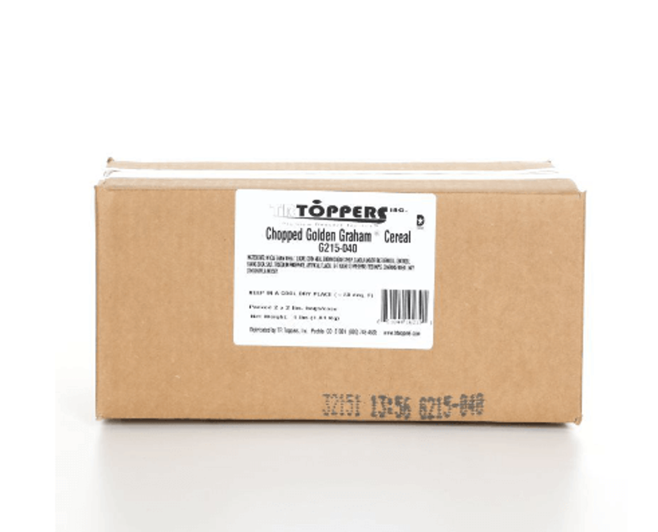TOPPERS Chopped Golden Graham Topping - 2 lb | Light & Crunchy Garnish