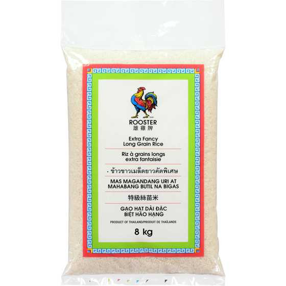 ROOSTER Long Grain Rice 8 kg