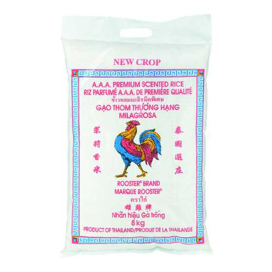 ROOSTER A.A.A Premium Scented Rice 8 kg