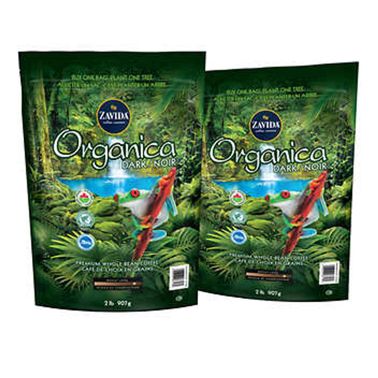 Zavida Organica Dark Coffee - 2 x 907 g - Bold and Organic Coffee Experience