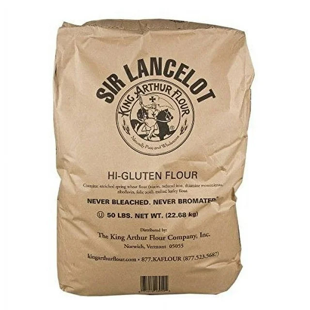 King Arthur Flour Sir Lancelot 50 lb. Hi-Gluten Flour - Perfect for Crust