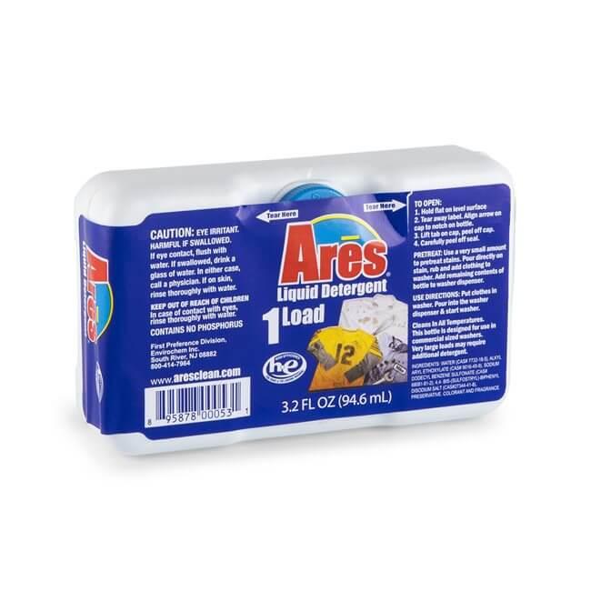 Ares HE Blue Liquid Detergent 3.2 oz/Pack - 54 Packs/Carton - Tough on Dirt