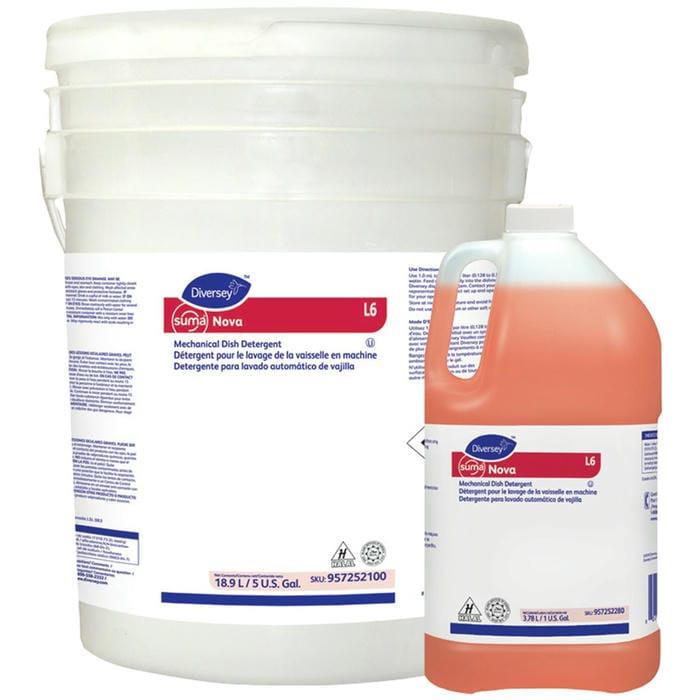 Diversey Suma Nova HW Mechanical Dish Detergent, 3.78L/1 Gallon (4/Case)
