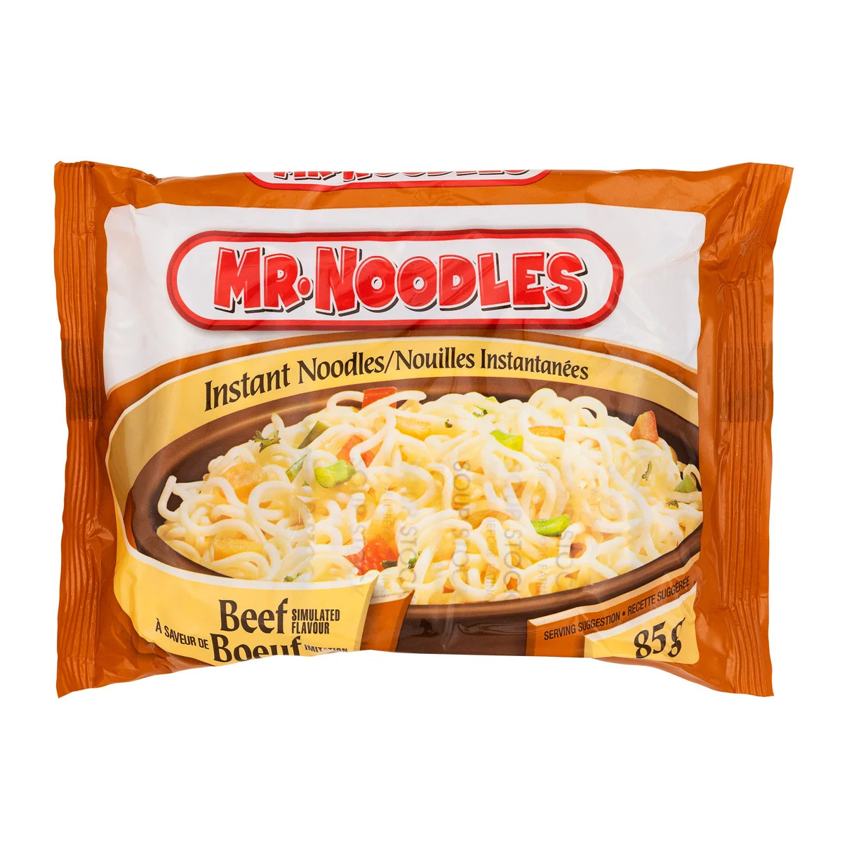 Mr. Noodles Beef Flavour Flat Instant Noodles 24 x 85g | Quick Ramen