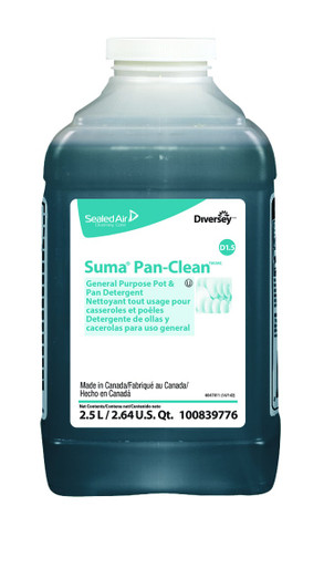 SUMA Pot & Pan Dish Detergent, J-Fill | 2.5L/Unit, 2 Units/Case