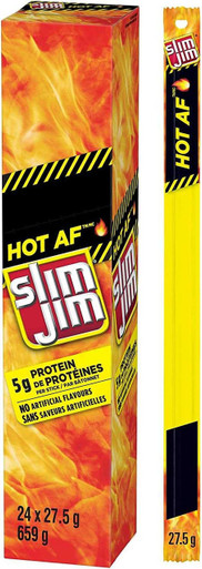 Slim Jim Giant - Hot AF 27.5g Stick, 24 Count