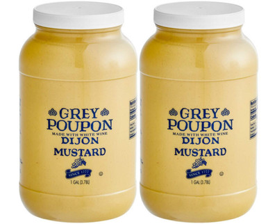 Grey Poupon Dijon Mustard 1 Gallon Bulk Food Service - 2/Case