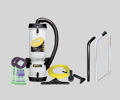 ProTeam 10 Qt. LineVacer Backpack Vacuum Cleaner with HEPA Filtration ...