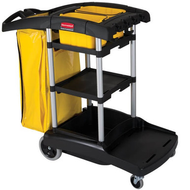 Rubbermaid High Capacity Janitor Cart - Streamlined Cleaning and ...