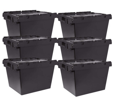 American Metalcraft Black Stackable Chafer Box / Storage Crate with ...