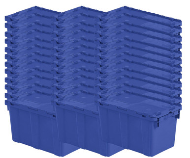 Orbis 22" x 13" x 13" Stack-N-Nest Flipak Dark Blue Tote Box with ...