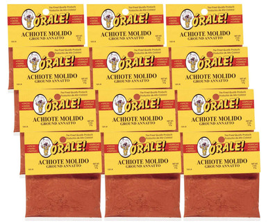 Orale Ground Achiote 2 oz (12-Case) - Achiote Molido Ground Annatto ...