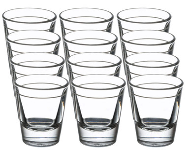 Libbey Case of 12 Durable 1.5 oz. Shot Glasses with 1 oz. Pour Line