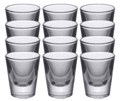 Libbey Set of 12 Shot Glasses - 1.25 oz. | Durable, Crystal Clear