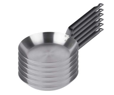 Winco French Style 10 7/16" Commercial Carbon Steel Fry Pan(6/CASE)