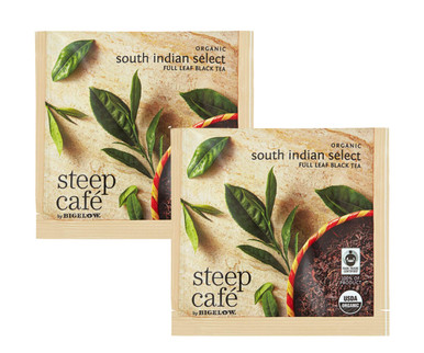 Bigelow Steep Cafe Organic South Indian Black Tea - 50/Case (2/Case)