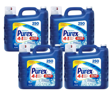 Purex Cold Water Ultra Concentrated Laundry Detergent - 250 Wash Loads ...