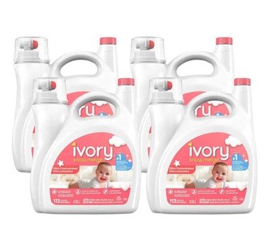 Ivory Snow Liquid Newborn Laundry Detergent - 113 Wash Loads(4/Case)