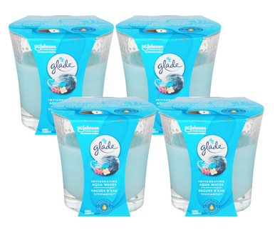 Glade Candle, Invigorating Aqua Waves 1 ea(4/Case)