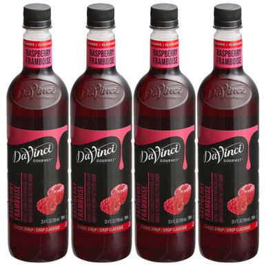 DaVinci Gourmet Classic Raspberry Syrup - 25oz/750 mL