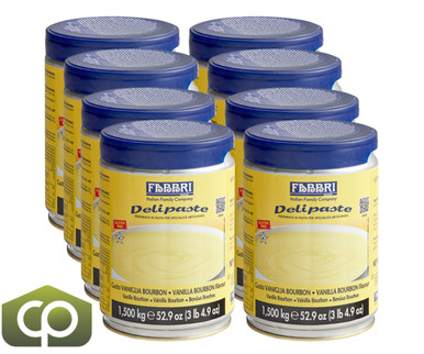 Fabbri Delipaste 1.5 kg (3.3 lbs) Bourbon Vanilla Flavoring Paste