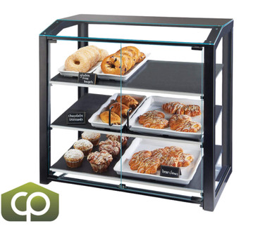 Cal-Mil Elegant 20" x 15 1/2" x 21" Black Small Bakery Display Case