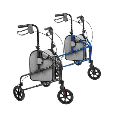 Vive Tri-Rollator - Compact and Lightweight 3-Wheel Rollator (2 Pack)