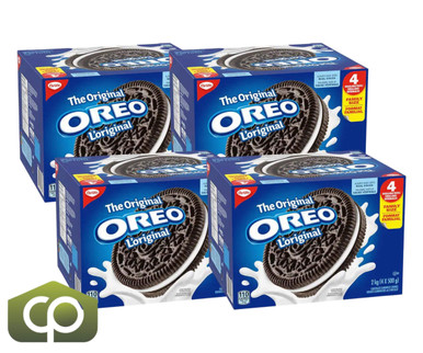 Oreo Original Cookies, 4-Pack - Kosher, Made with Real Cocoa, 4 × 500 g ...