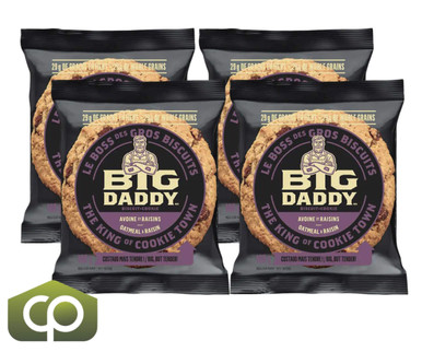 BIG DADDY® Oatmeal & Raisin Cookies, 8 x 100g - Soft, Tender (4/Case)