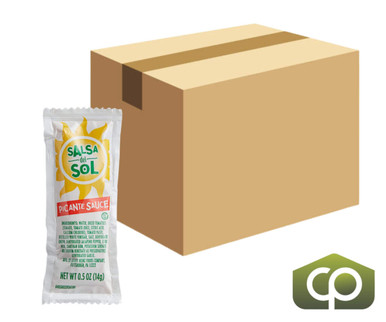 Salsa Del Sol Bold Single Serve Picante Sauce Packets - 0.5oz, 200/Case