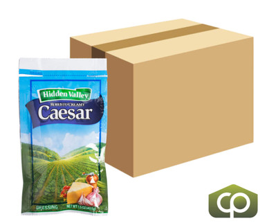 Hidden Valley Creamy Delight Caesar Dressing Packets - 1.5 oz., 84/Case