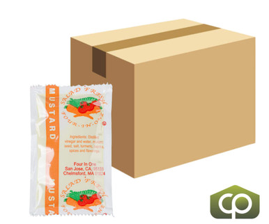 Yellow Mustard Portion Packets - 5.5g, 500/Case - Perfectly Portioned