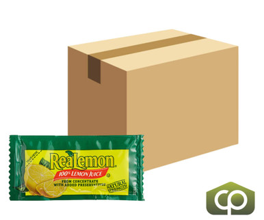 ReaLemon 4 Gram 100% Lemon Juice Packets - 200/Case | Fresh Citrus