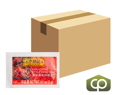 Lee Kum Kee Chiu Chow Style Traditional Recipe Chili Oil Packet 3 Gram ...