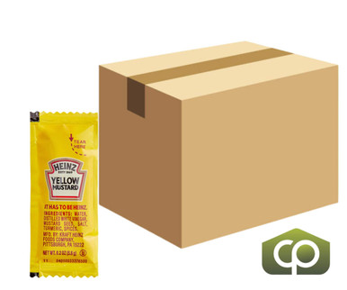 Heinz Yellow Mustard Packets 5.5 Gram - 500/Case - Smooth, Mellow, and ...