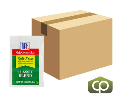 McCormick 300/Case Salt-Free Classic Seasoning Blend 0.8 Gram Packet