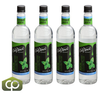 DaVinci Gourmet Sugar-Free Peppermint Delight Flavoring Syrup 750 mL