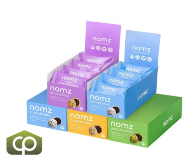 nomz Organic Bites, Assorted Flavours - 60 Bites x 40g (5/Case)