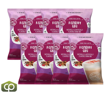 Big Train 3.5 lb. Raspberry Chai Tea Latte Mix - Decadent Spices (8/Case)