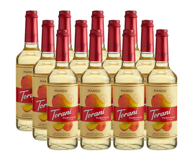 Torani Puremade Mango Flavoring Syrup - 750 mL of Tropical Bliss (12/Case)